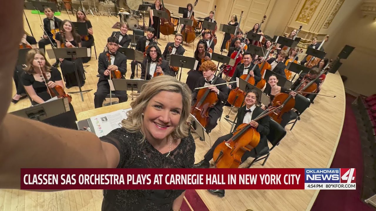 Classen SAS orchestra plays at Carnegie Hall in New York City - YouTube