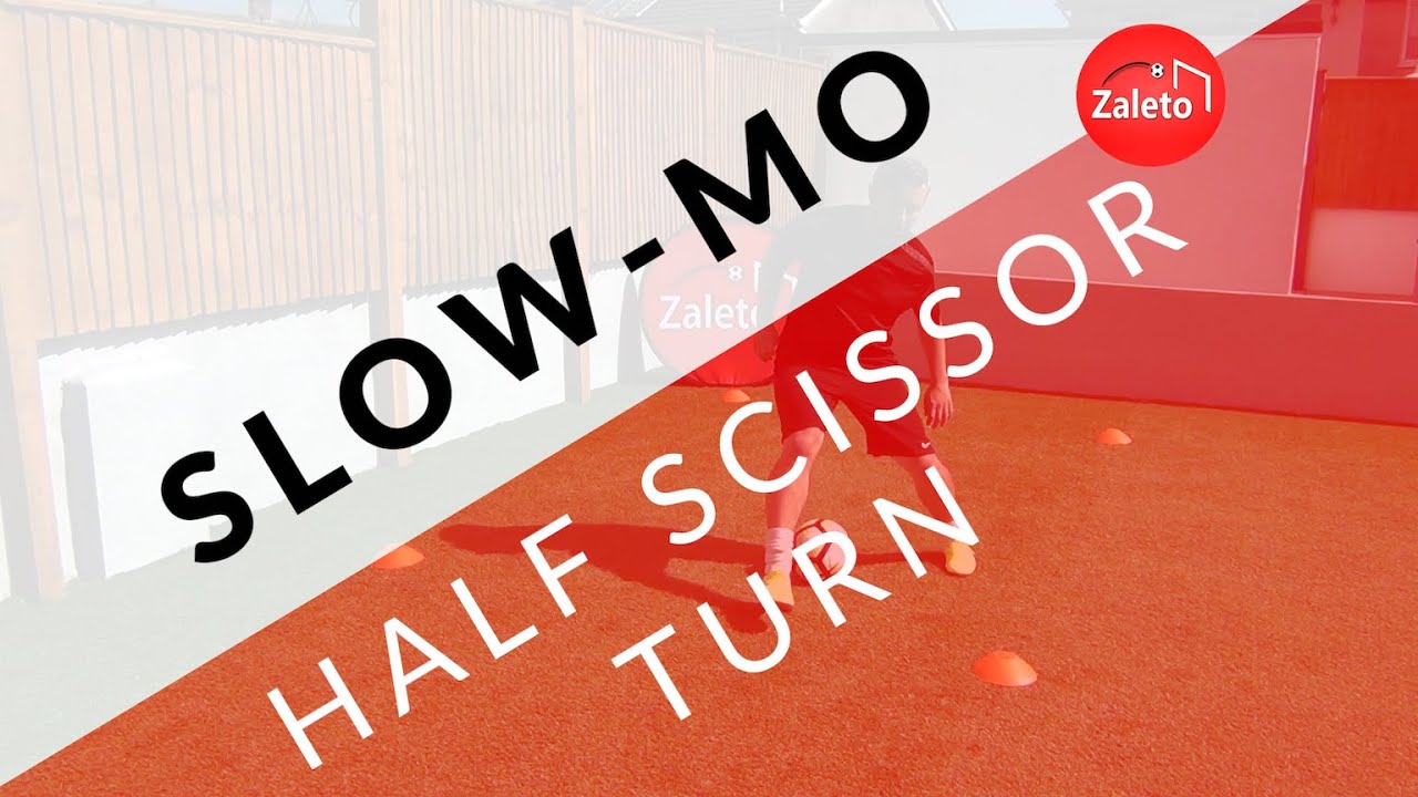 Half Scissor Turn ⚽️ FOOTBALL SKILLS IN SLOW MOTION - YouTube