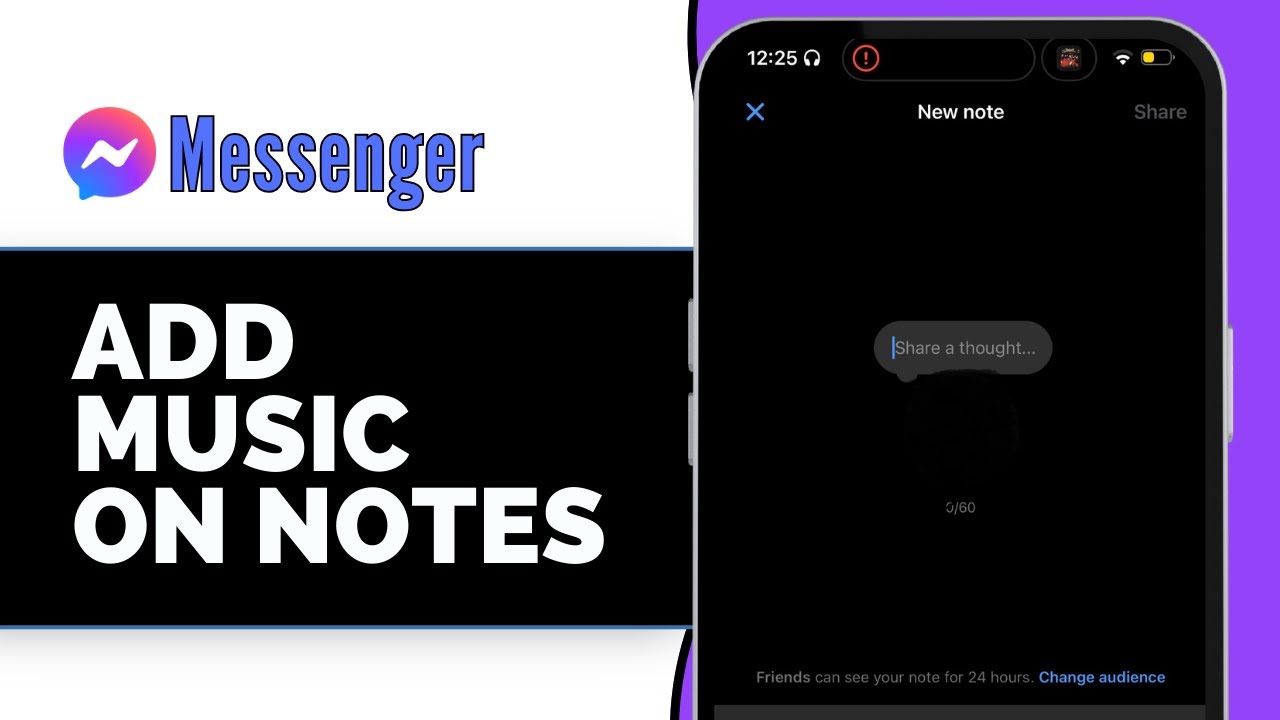 How To Add Music On Messenger Notes (2025) - YouTube