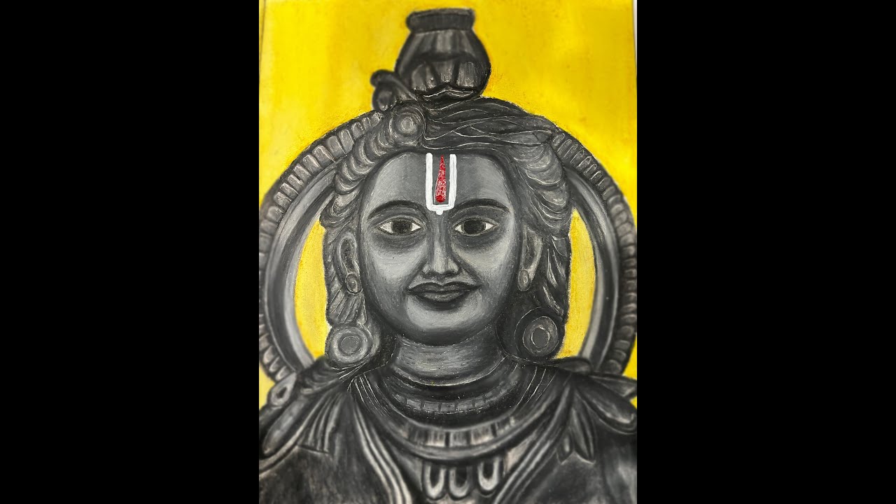 Shree Ram Lala Drawing Step by Step in easy way for beginners/ Part-3 # ...