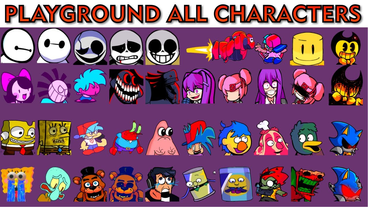 FNF Character Test | Gameplay VS My Playground | ALL Characters Test ...