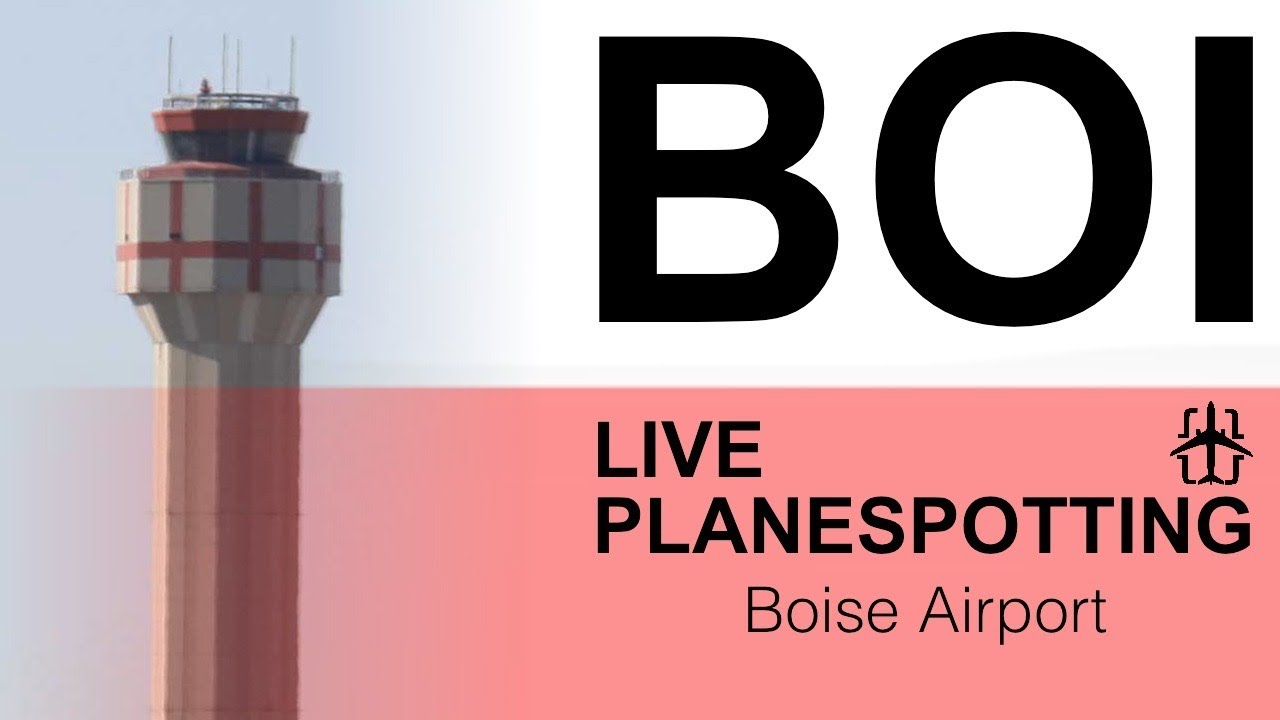 BOI Boise Airport Live Plane Spotting | Legitimate Aviation - YouTube