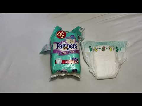 Vintage Pampers Baby Dry Diapers | ASMR | High Quality Mic