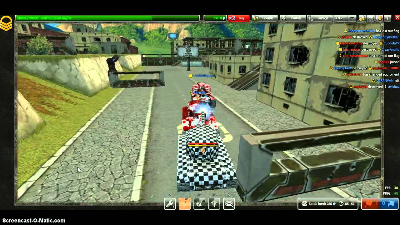 Tanki Online railgun and hornet Rio CTF - YouTube