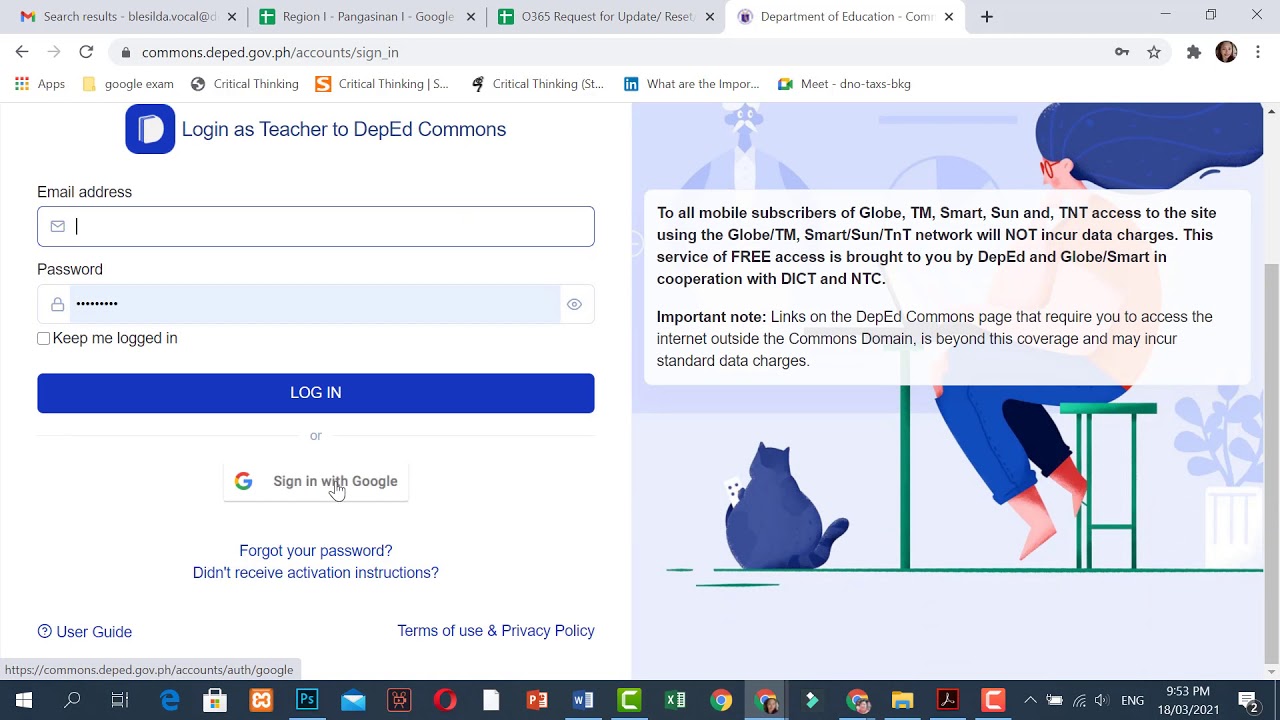 How to log-in to DepEd LMS using DepEd gmail account - YouTube