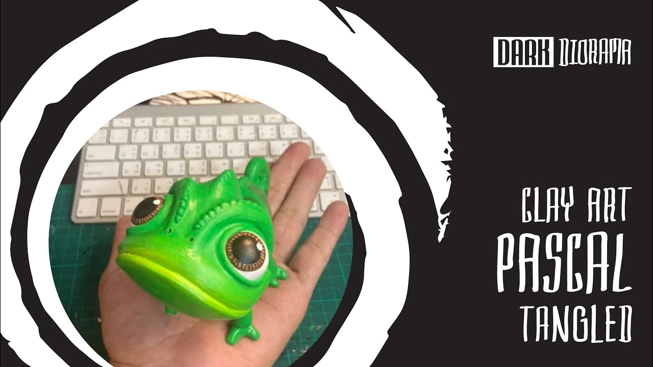 Air Dry Clay Sculpture : Pascal in Tangled - YouTube