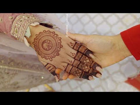 Simple Mandala Mehndi Design || Back Hand Mehedi Design || Art By Sadia ...