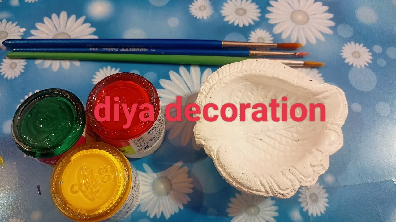 Easy &beautiful diya decoration ideas for diwali/diwali decoration# ...