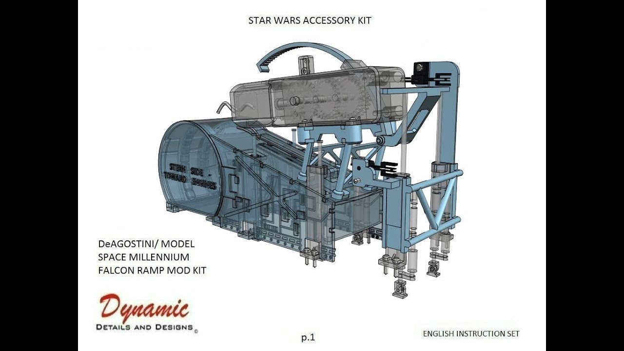 Deagostini Millenium Falcon Ramp Mod - YouTube
