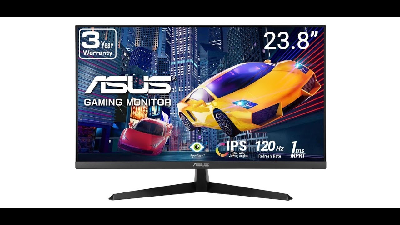 ASUS 24 inch 120Hz Gaming Office Computer Monitor (VY249HGR) - YouTube