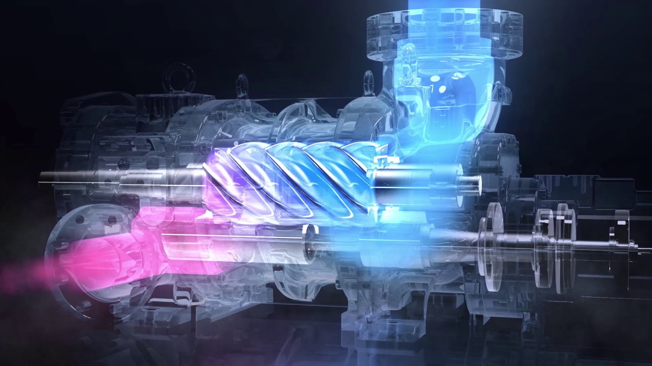 Compresor Mycom serie J - YouTube