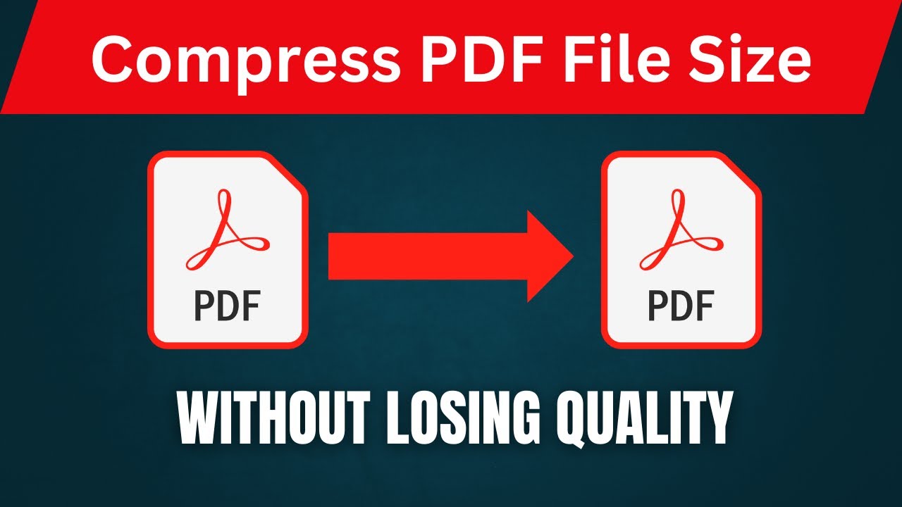 How to compress pdf file size - YouTube