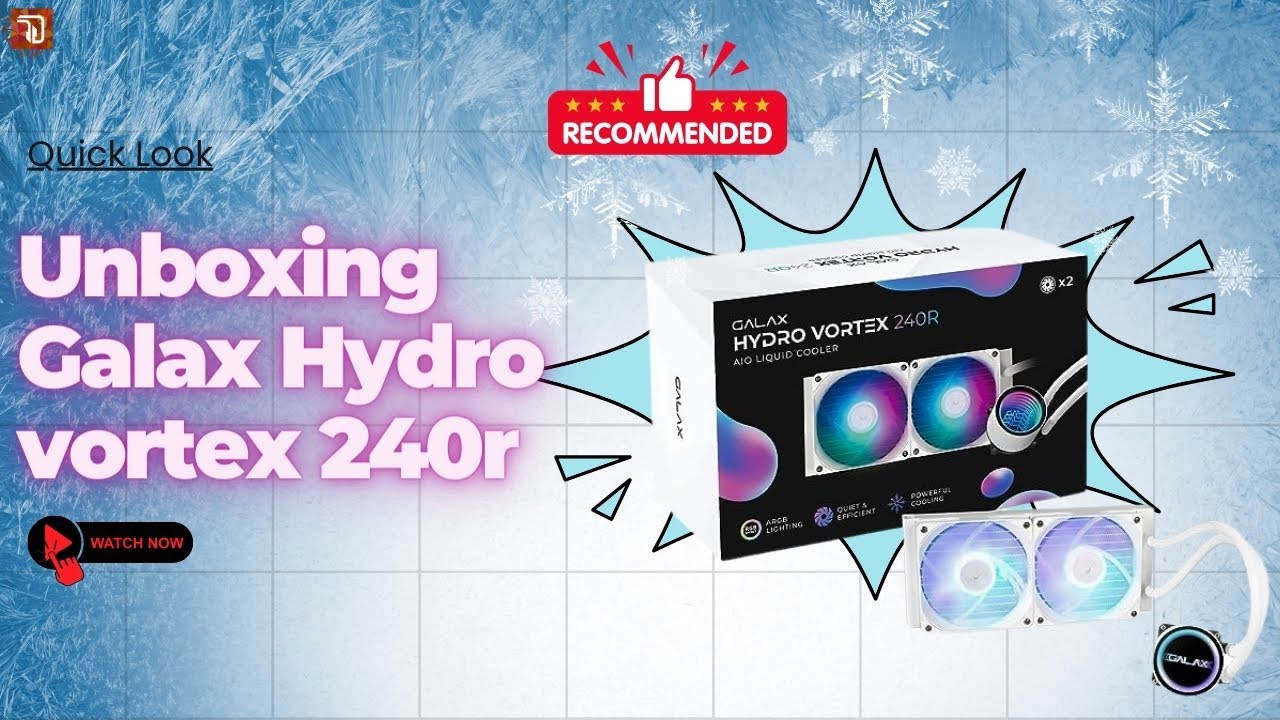 Unboxing the Galax Hydro Vortex 240R AIO Liquid Cooler: Cooling ...