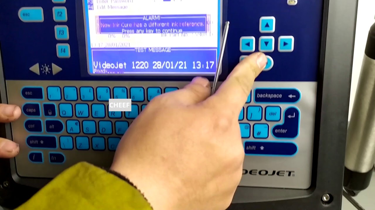 Take a look at Videojet's new 1220 inkjet printer's machine accessories ...