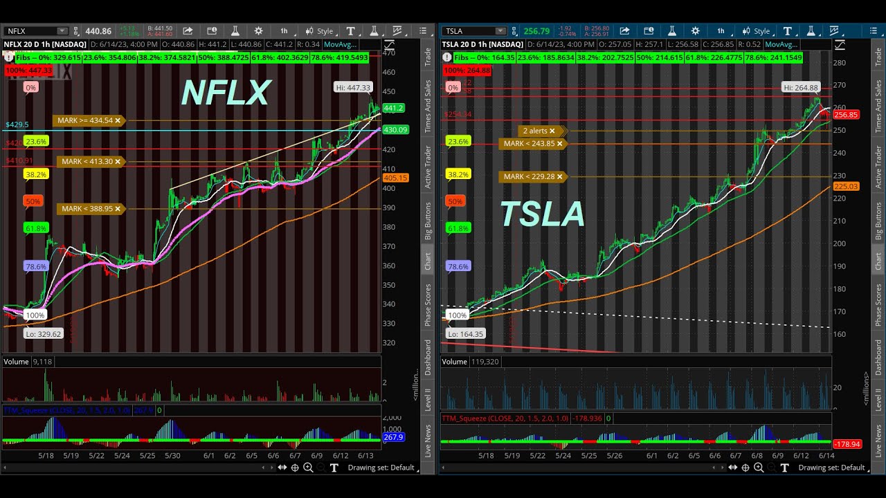 NFLX TSLA Technical Analysis with Washboardjim Sneaky Snake Trading Strategy. - YouTube