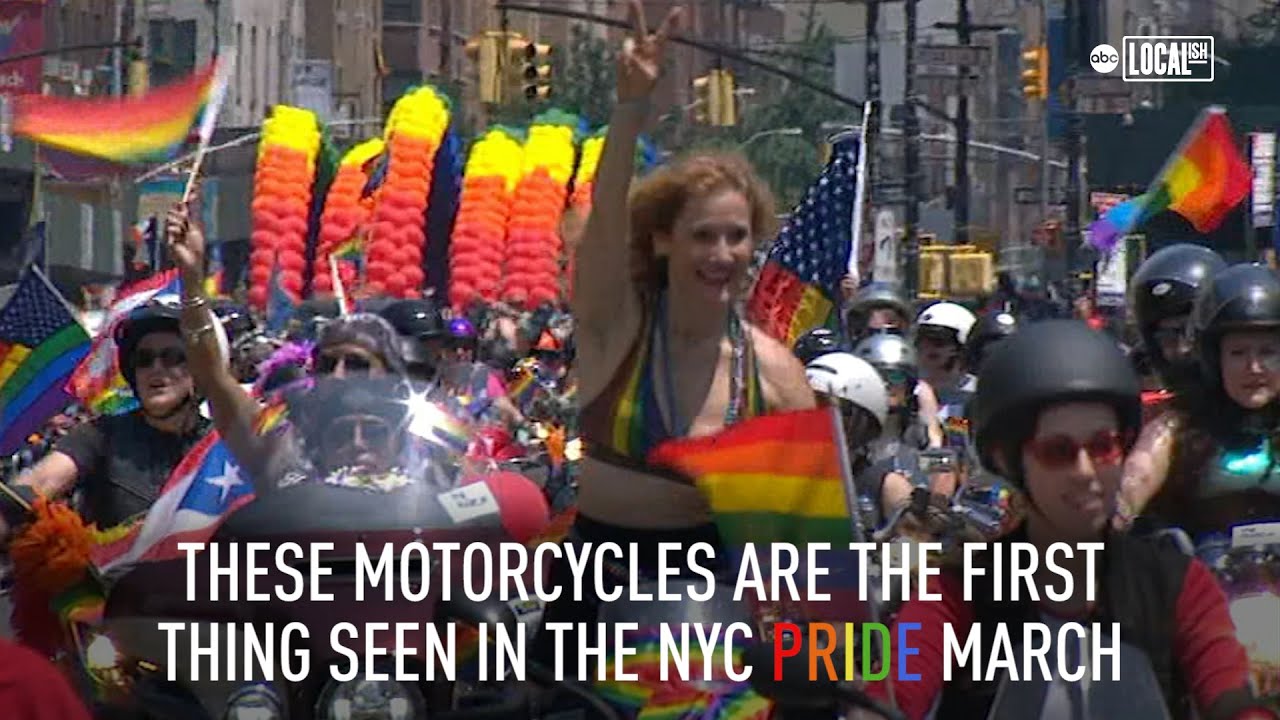 Sirens Motorcycle Club to Lead Pride March in NYC | Localish - YouTube