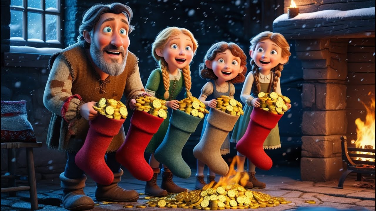 Why Do We Hang Christmas Stockings? | St Nicholas Story for Kids (Song ...