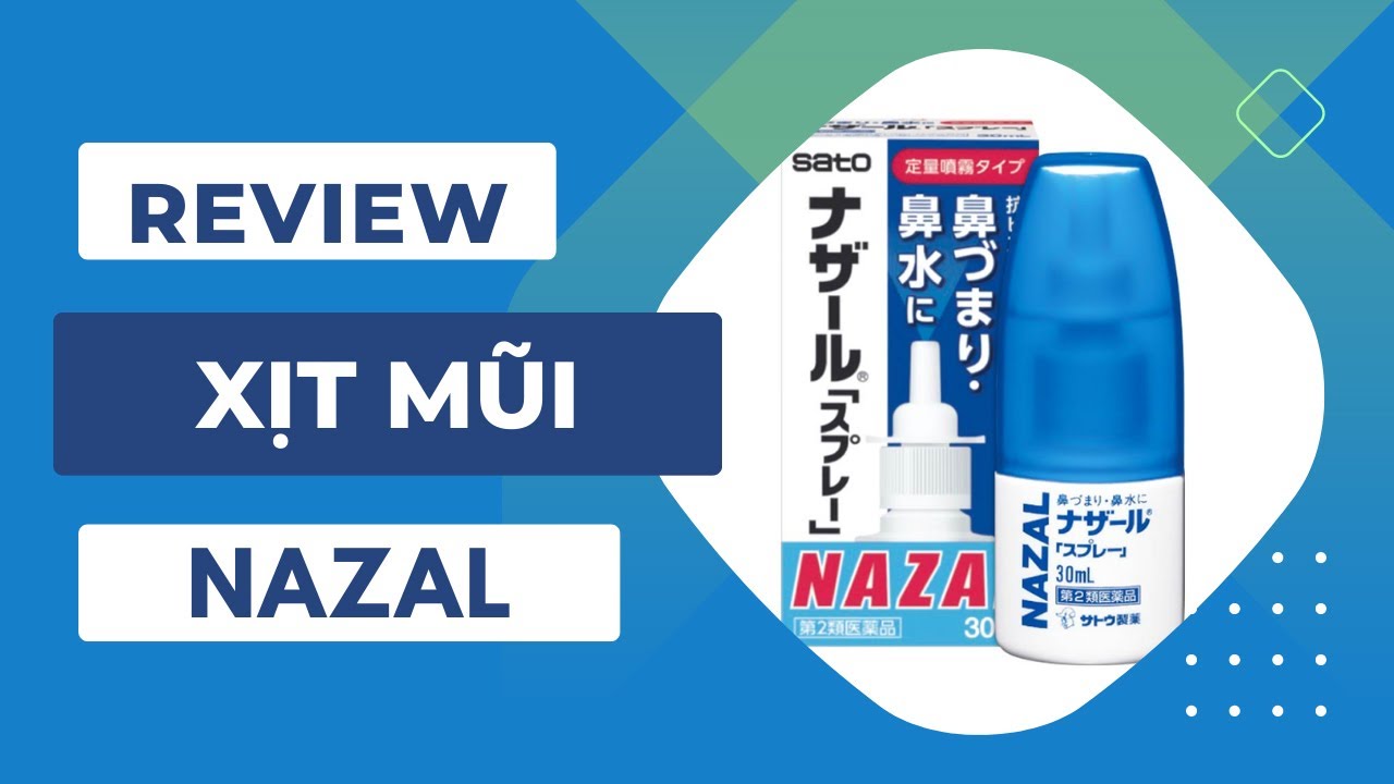 Review Xịt Mũi Nazal Nhật Bản ( Hộp 30ml ) - YouTube