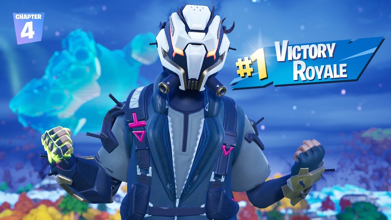 VICTORIA CON LA SKIN FANTASMAL CYBORG FORTNITE - YouTube