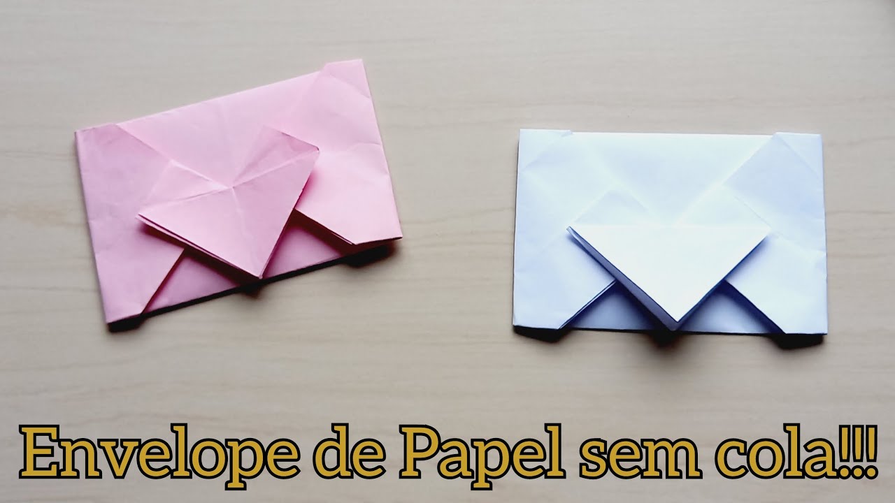 Como fazer envelope de Papel sem cola!!! | origami paper craft ...