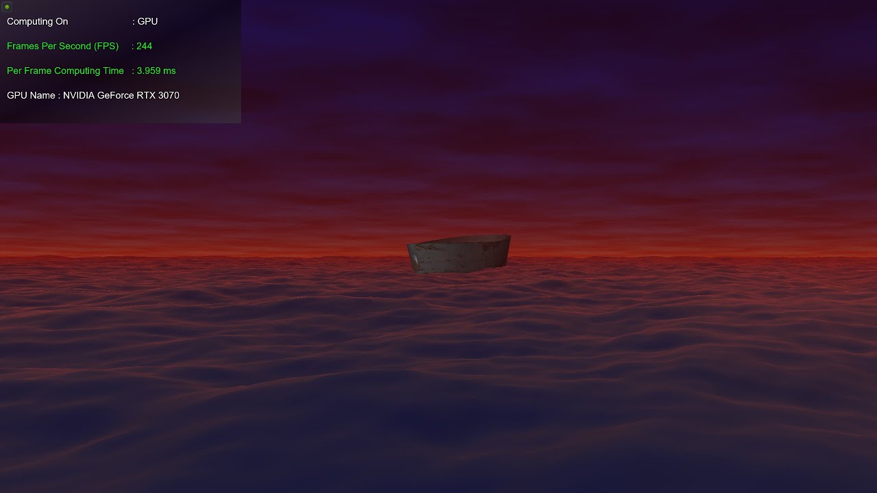 Terrain & Ocean Rendering Using CUDA - YouTube