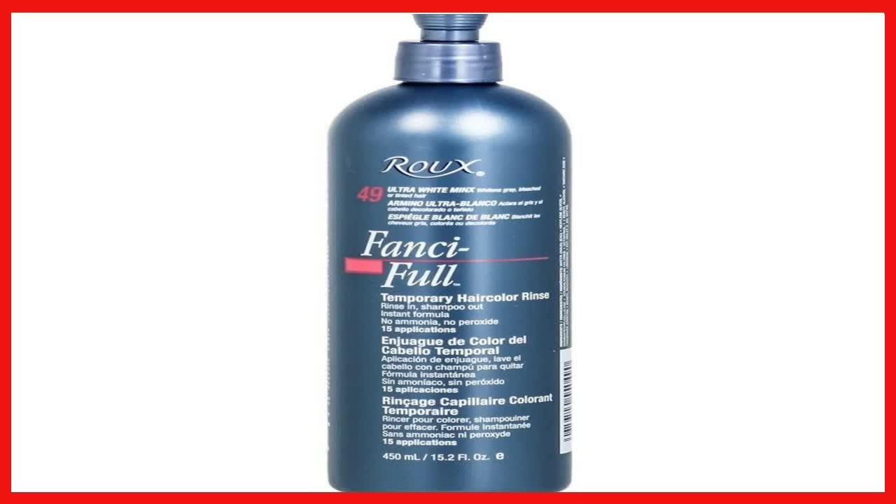 Fanci-Full Instant Hair Color Rinse by Roux, 49 Ultra White Minx ...
