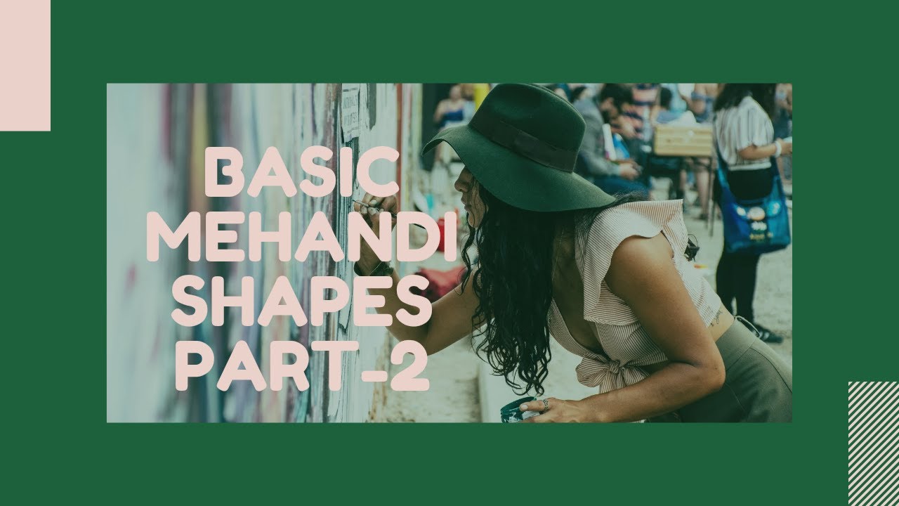How to draw basic mehandi shapes part-2 ,Mehandi tutorial, Mehandi ki ...