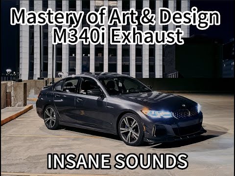 MAD (Mastery of Art & Design) Exhaust on 2020 BMW M340i with High Flow ...