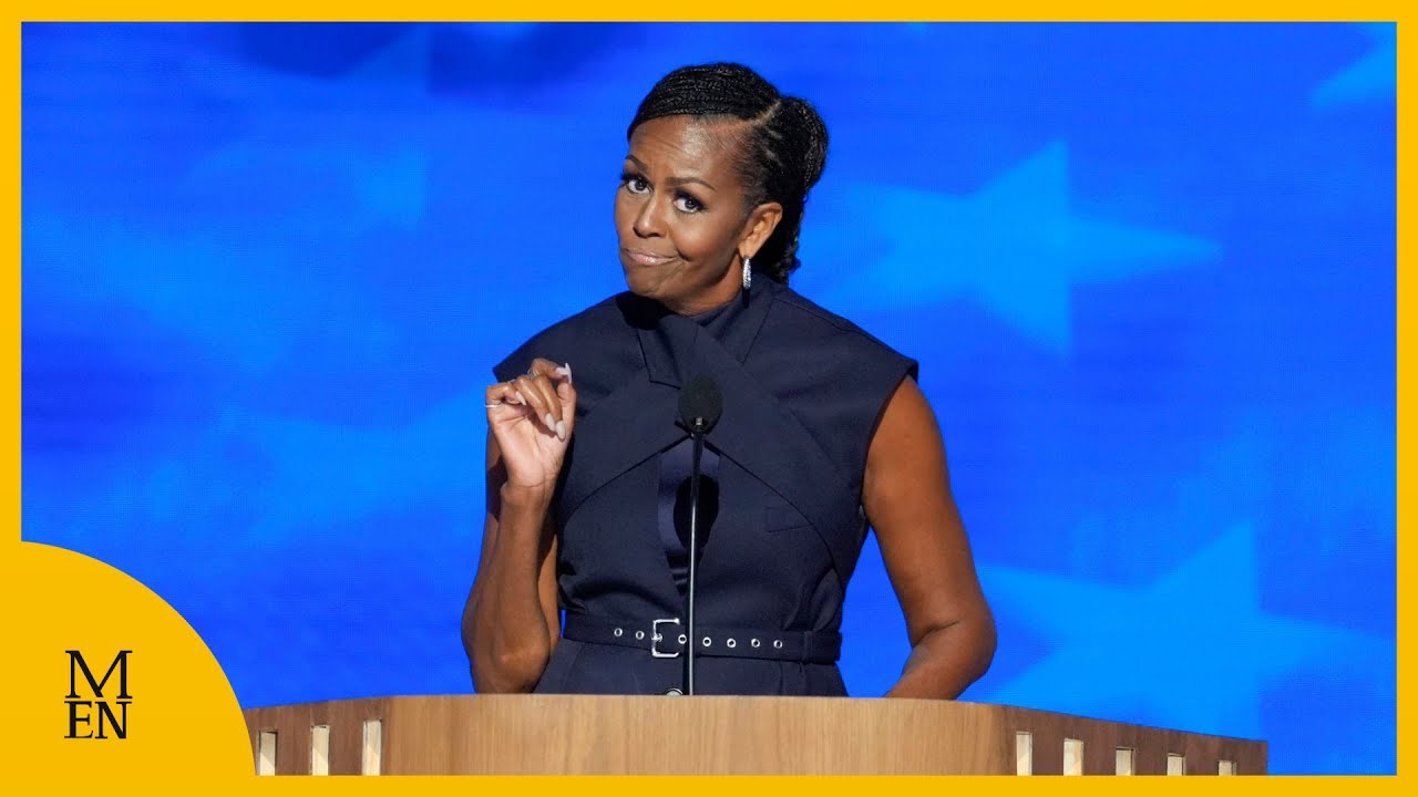 Michelle Obama gives rousing speech at Democratic National Convention ...