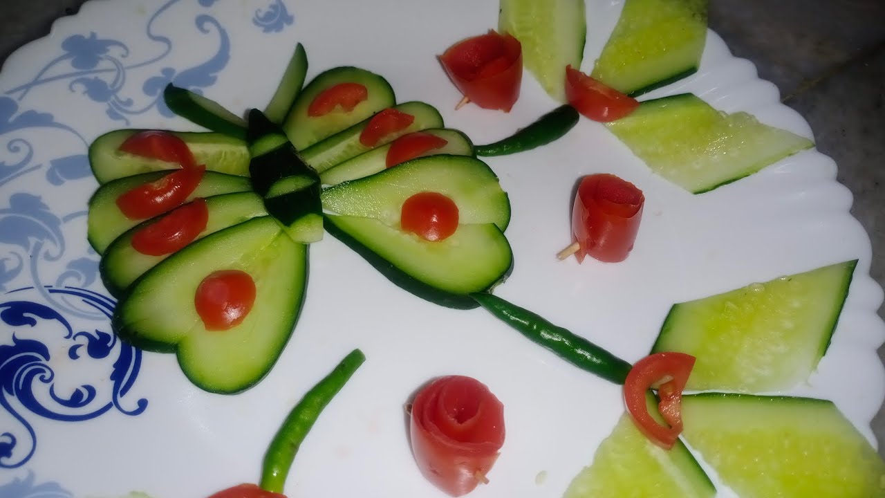 easy salad plating - YouTube