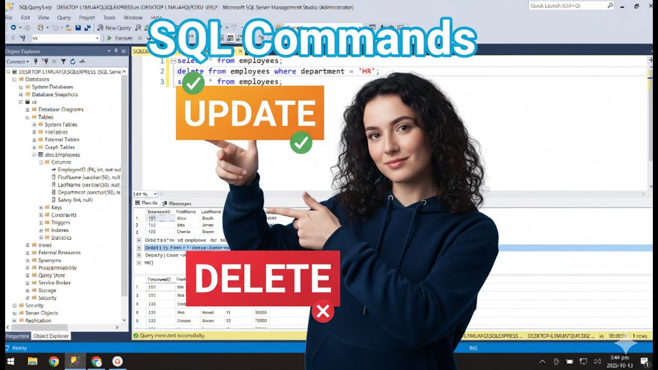 SQL: Mastering the Update and Delete Commands for Beginners - YouTube