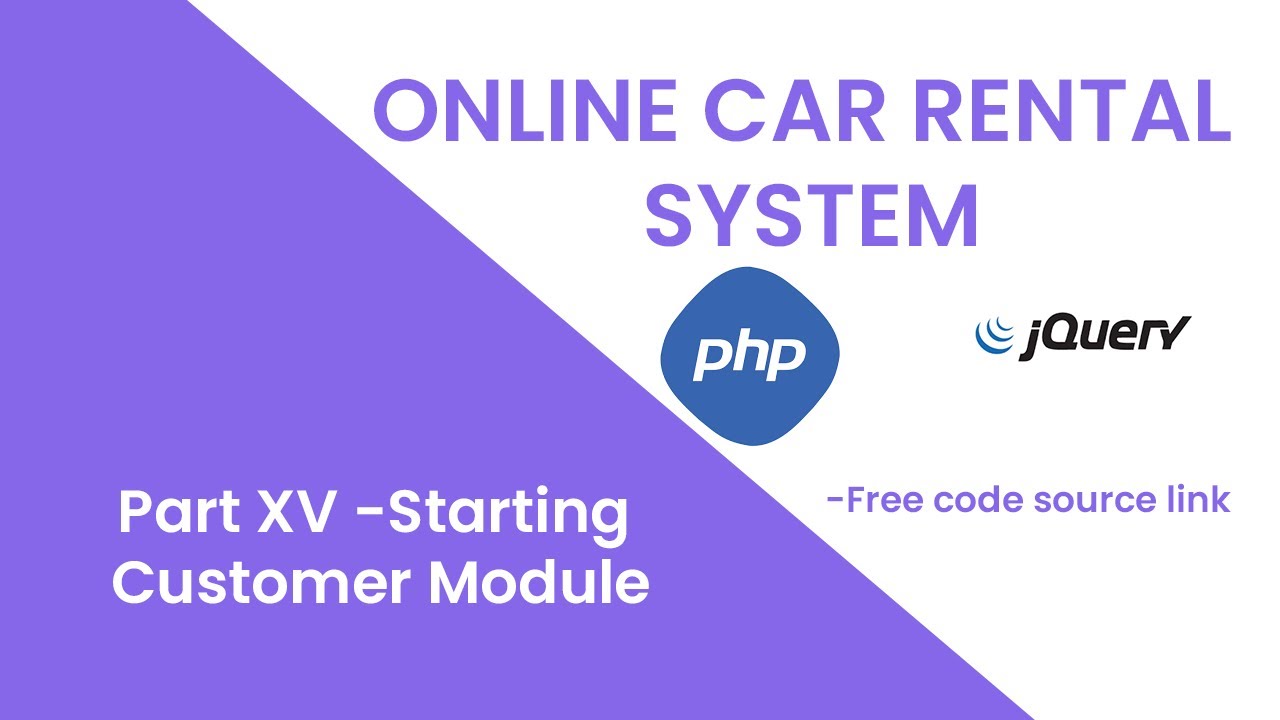 Complete Online car rental project with Ajax - Bootstrap - PHP #15 ...