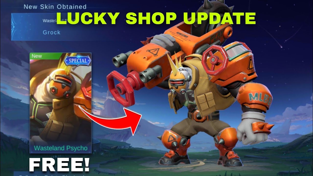 GET FREE NEW SPECIAL SKIN GROCK! LUCKY SHOP UPDATE MLBB - YouTube