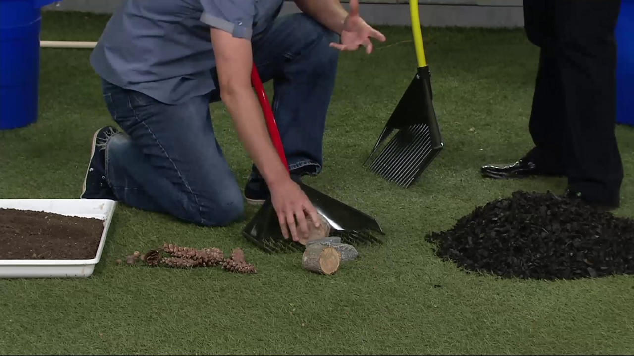 Golden Gark Multi-Purpose 3-in-1 Rake, Shovel, & Sift Tool on QVC - YouTube