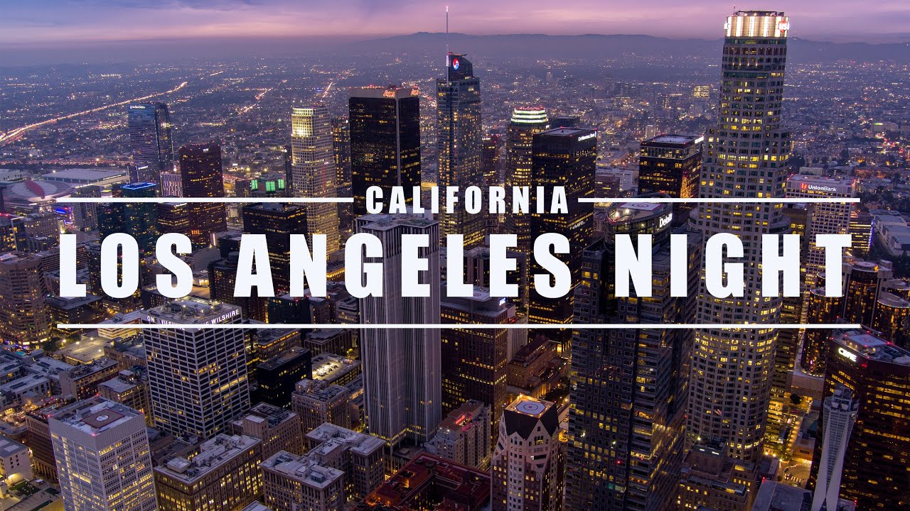 Downtown Los Angeles at Night - YouTube