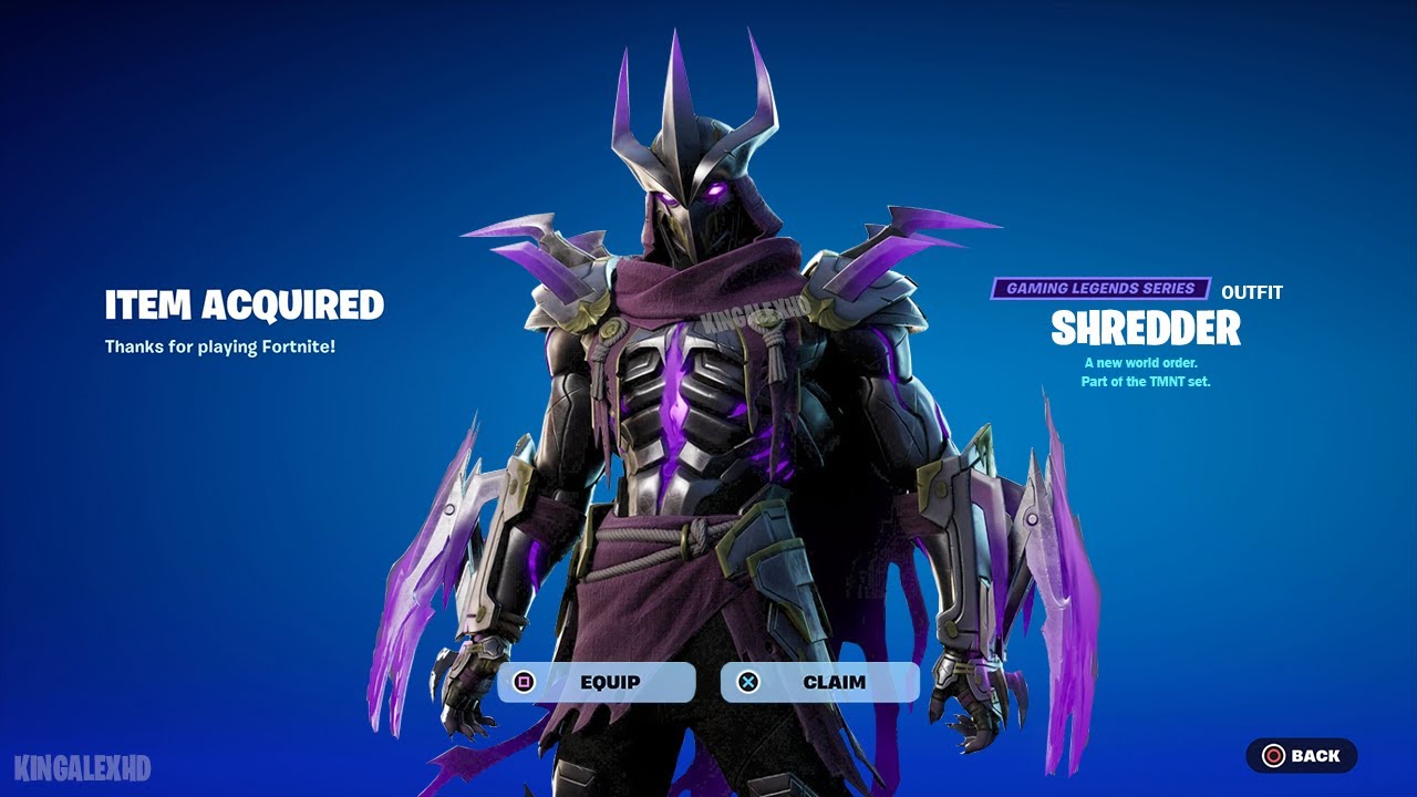 How To Get TMNT Shredder Skin NOW FREE In Fortnite! (Unlocked TMNT ...