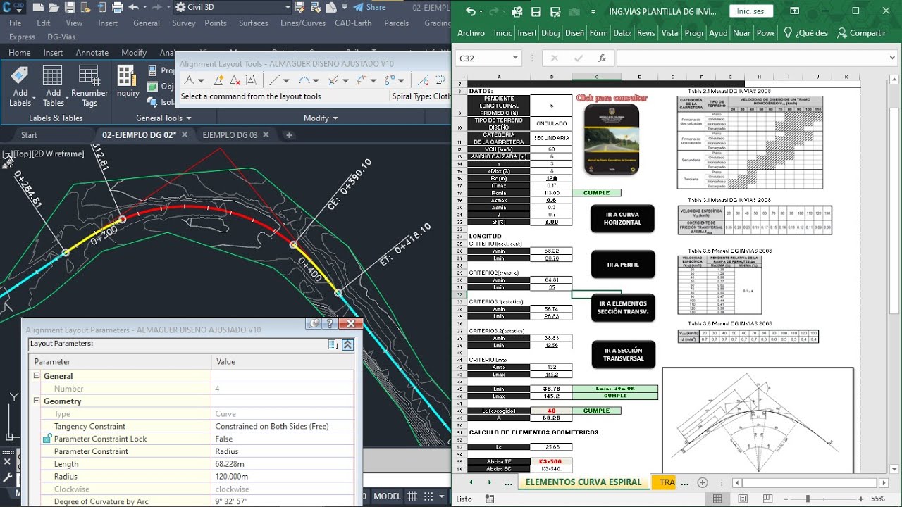 PLANTILLA DG INVIAS 2008 v2.0 (CURSO PLANTILLAS ING.VIAS) - YouTube
