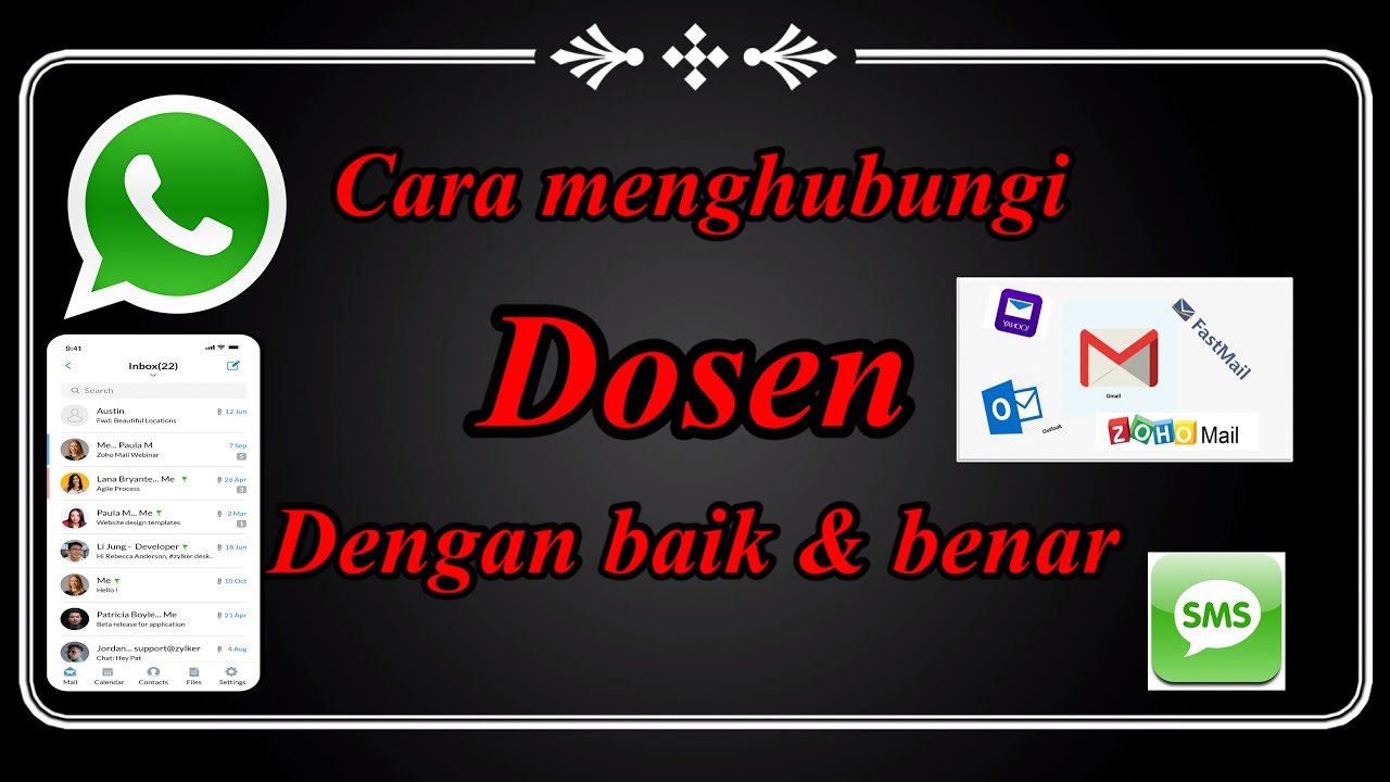 Cara menghubungi dosen dengan baik dan benar #Mahasiswa #dosen - YouTube