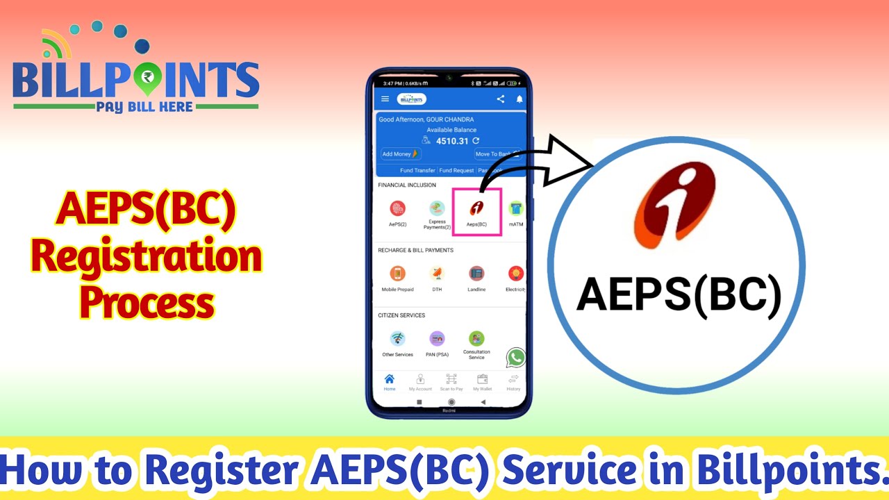 How to Register AEPS service in Billpoints/AEPS(BC) Registration ...