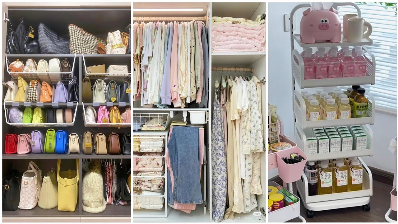 Fancy Closet Organization 🎀 | Snacks Restocking - YouTube