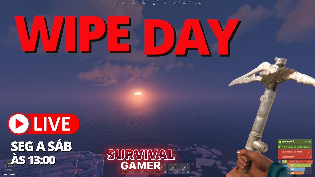 Rust Vanilla - WIPE DAY - Em busca das BPs - YouTube