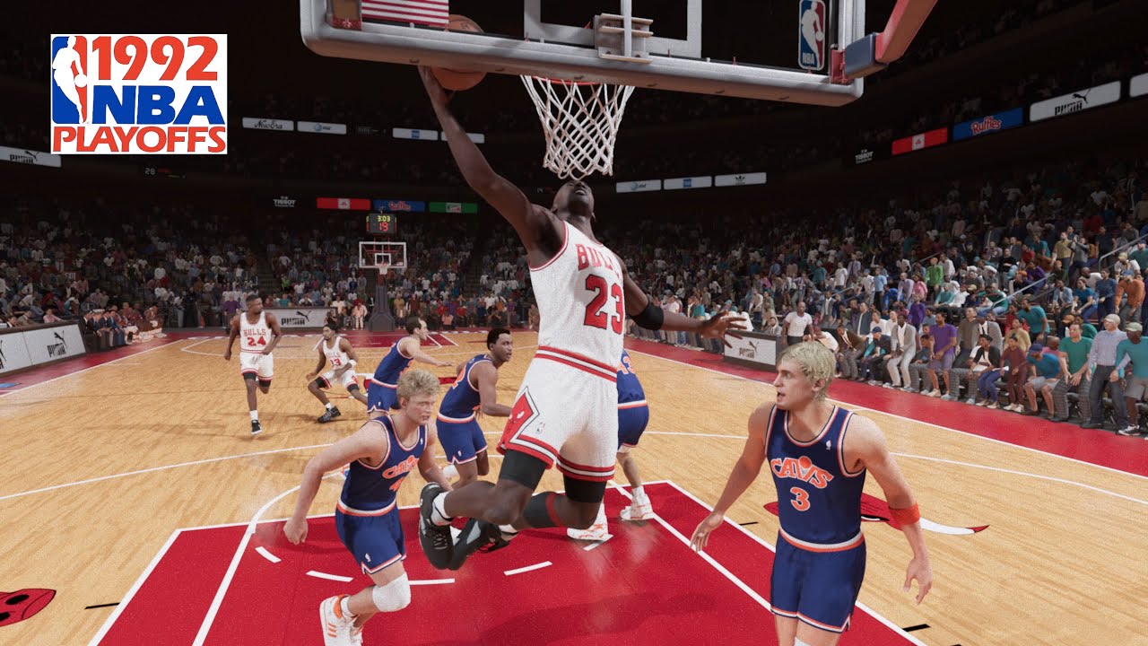 Cleveland Cavaliers v. Chicago Bulls - Full Game 1 | 1992 NBA Playoffs ...