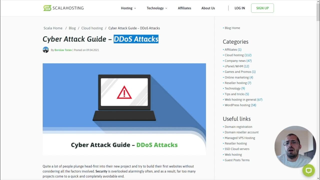 ScalaHosting - Cyber Attack Guide – DDoS Attacks - YouTube
