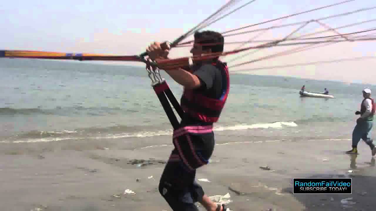 Asian Guy Epic Parasailing FAIL | RFV - YouTube