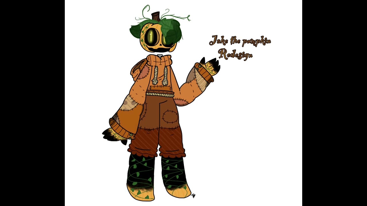 Even tho it’s not October I wanted to redesign Meh pumpkin boi QvQ ...