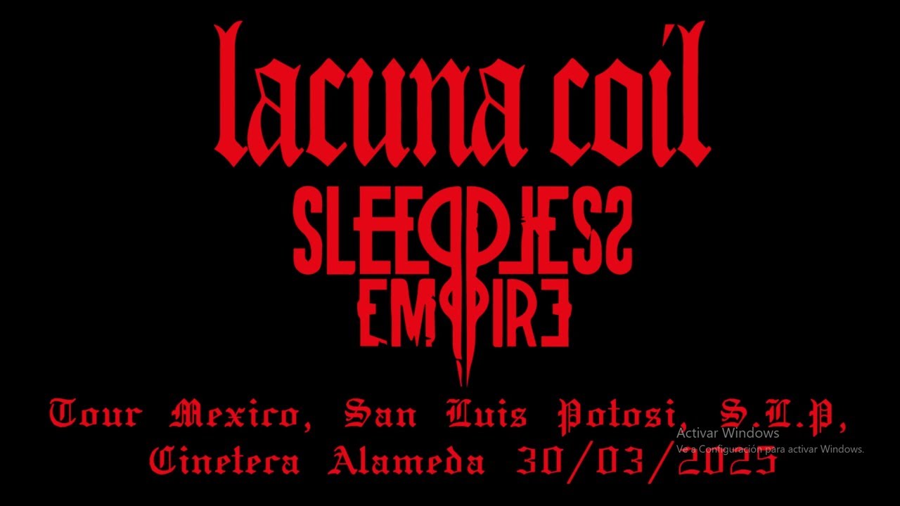 Lacuna Coil #Live full setlist from tour "Sleeples Empire" at San Luis ...