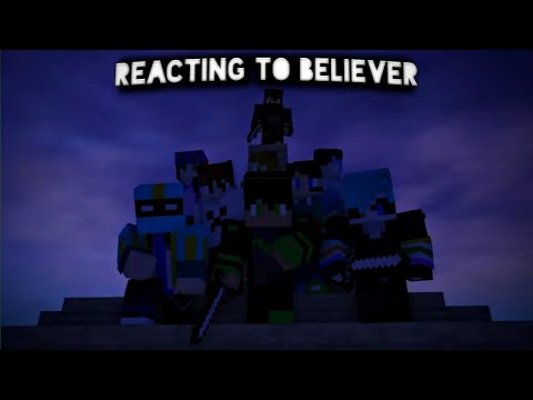 Reacting To "Believer" Minecraft Animation by Shadow Creeper - YouTube