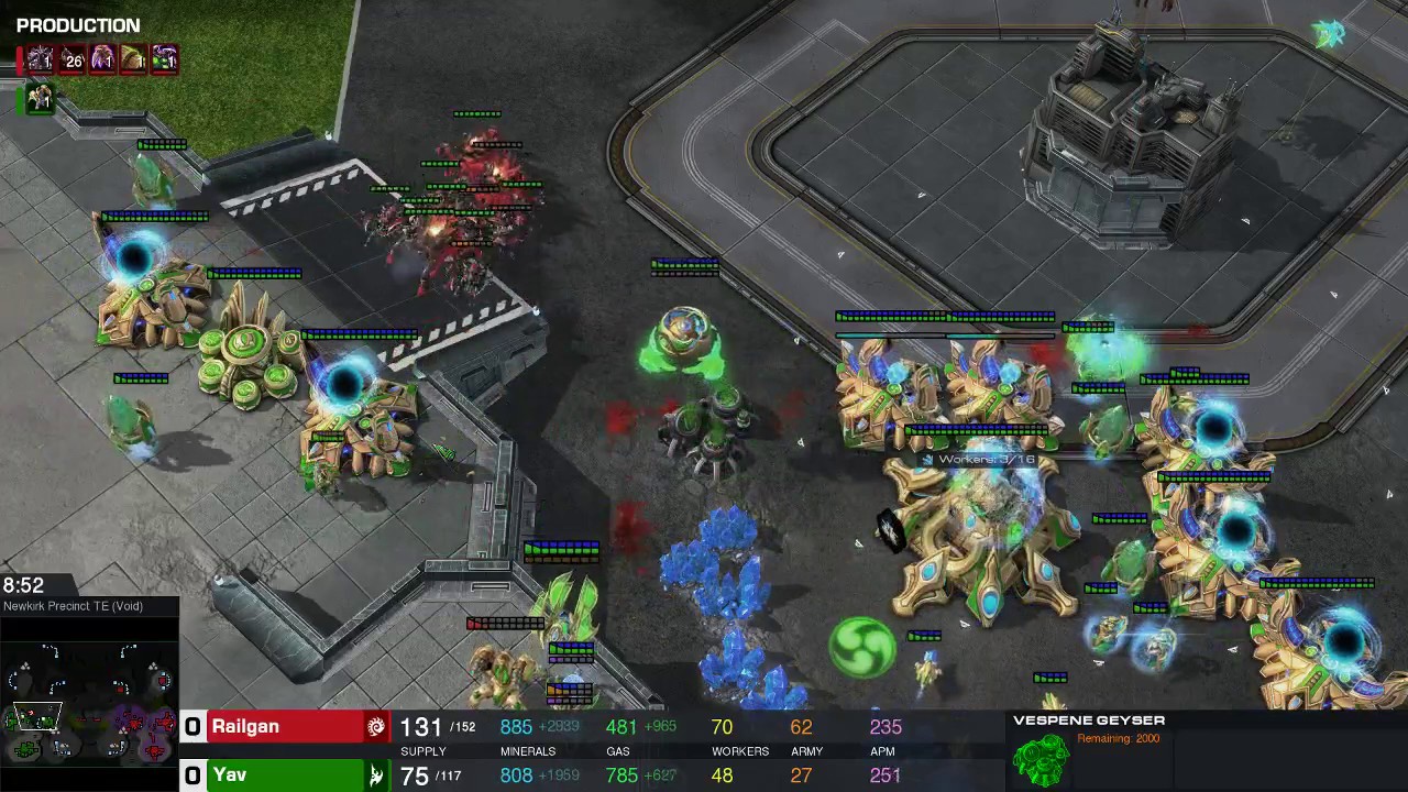 StarCraft 2 - ZvP 12 Pool Pressure Play - YouTube