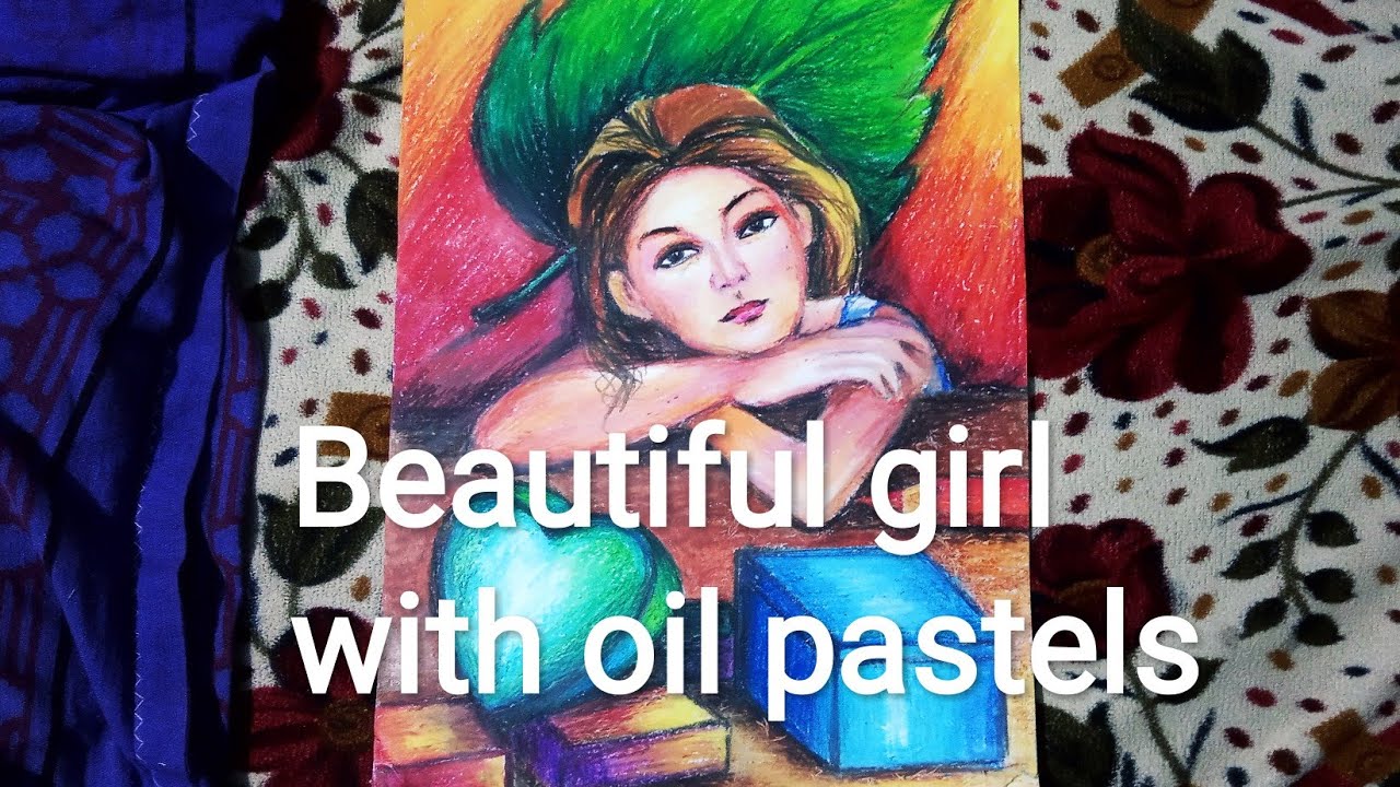 Girl/SHAPES Drawing and Painting/OIL PASTELS /Stay@home/My LOckdown ...
