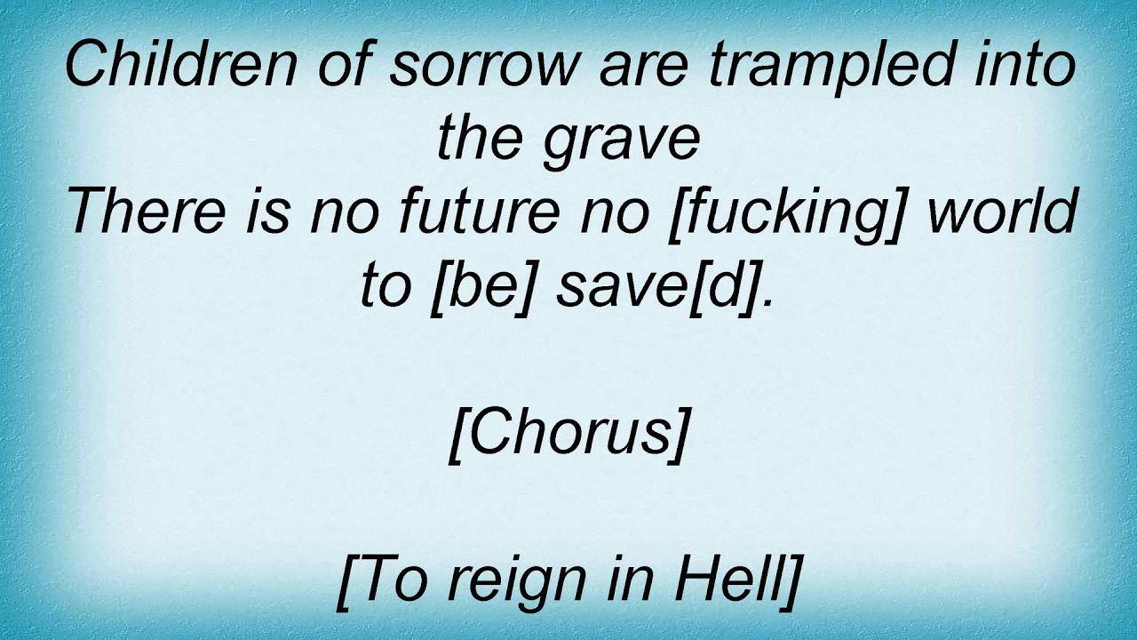 Slayer - Fight Till Death Lyrics - YouTube